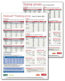 Mailmark franking costs